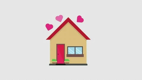 house Building icon Animation. loop anim... | Stock Video | Pond5
