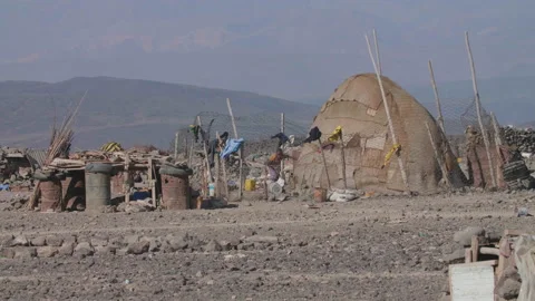 House of a Desert Nomad of Eastern Afric... | Stock Video | Pond5