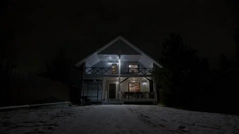 Exterior House Night Stock Videos – Royalty-Free HD & 4K Videos | Pond5