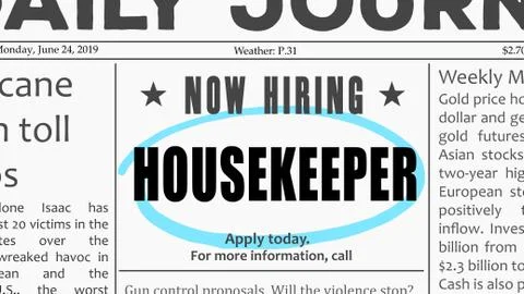 Newspaper Job Section