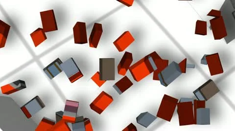 Housing estate forming animation | Stock Video | Pond5