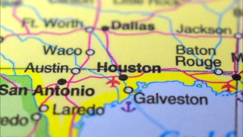 Houston Country - Geographic Area On The... | Stock Video | Pond5