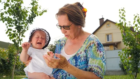 How to calm down the baby. Bad emotions.... | Stock Video | Pond5