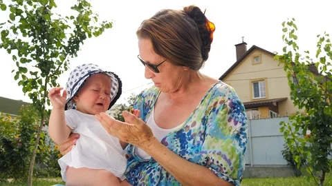 How to calm down the baby. Bad emotions.... | Stock Video | Pond5