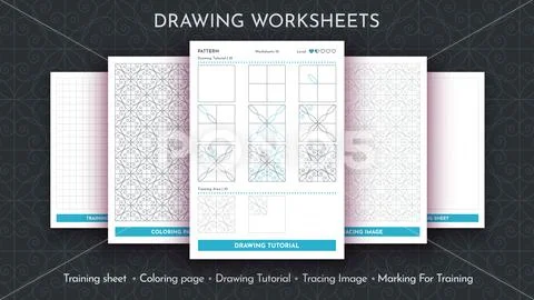 How to Draw a Pattern. Step by Step Drawing Tutorial. Draw Guide ...