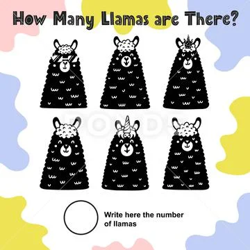 How many llamas are there. Count and write the number: Graphic #131569117