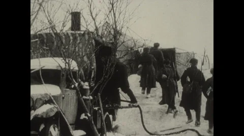 HQ - WW2 - Russian Soldier Shower At Fro... | Stock Video | Pond5