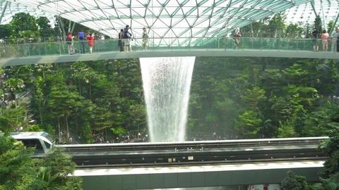 The HSBC Rain Vortex, the world's larges... | Stock Video | Pond5