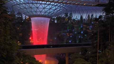 The HSBC Rain Vortex, the world's larges... | Stock Video | Pond5