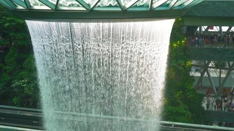 The HSBC Rain Vortex, the world's larges... | Stock Video | Pond5