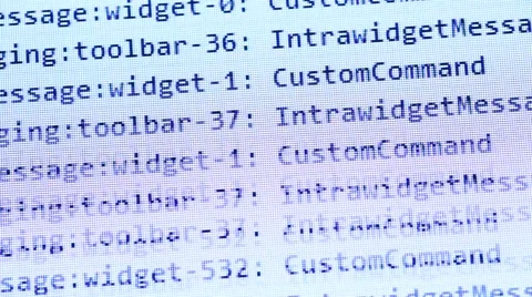 HTML Codes Scrolling on a PC Display | Stock Video | Pond5
