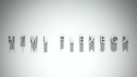 html flexbox 3D title animation white te... | Stock Video | Pond5