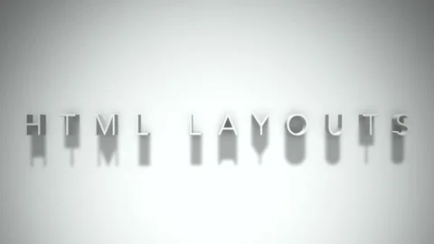 html layouts 3D title animation white te... | Stock Video | Pond5