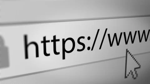 "https://www" Typing into Address Bar In... | Stock Video | Pond5