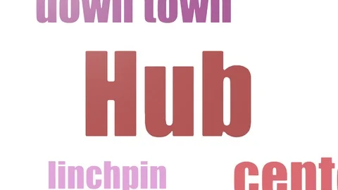 Hub Word Cloud Animated Isolated On Whit... | Stock Video | Pond5