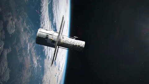 The Hubble Space Telescope in Earth Orbi... | Stock Video | Pond5