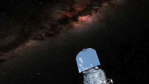 Hubble Space Telescope Slowly Heading To... | Stock Video | Pond5