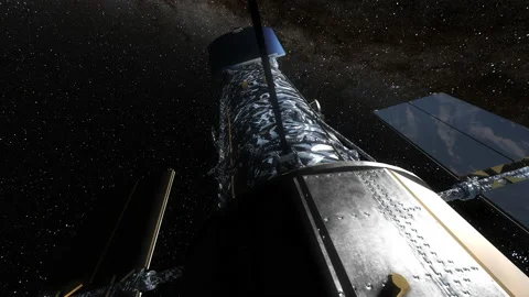 Hubble Space Telescope with Static Camer... | Stock Video | Pond5