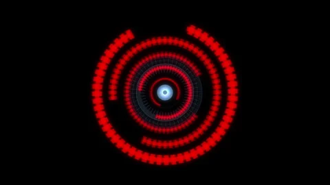 HUD Arc Audio Equalizer B Red Blue VJ Lo... | Stock Video | Pond5