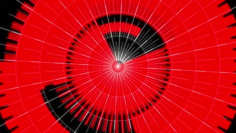 HUD Arc Audio Equalizer Radial Grids Red... | Stock Video | Pond5