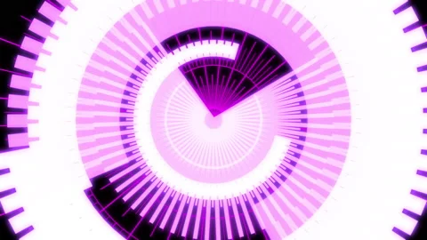HUD Arc Audio Equalizer Radial Grids Pur... | Stock Video | Pond5