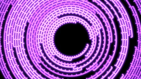 HUD Arc Offset B Purple Large VJ Loop An... | Stock Video | Pond5