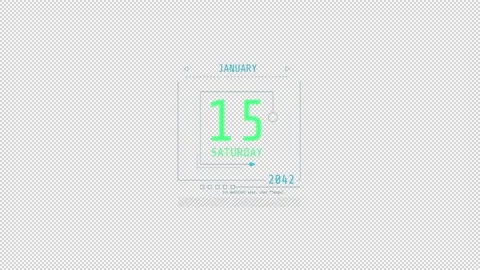 Date Visualization Stock Footage ~ Royalty Free Stock Videos | Pond5
