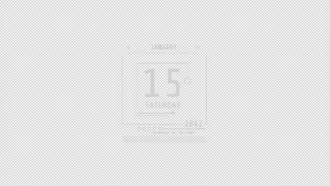 HUD of the calendar date animated in a f... | Stock Video | Pond5