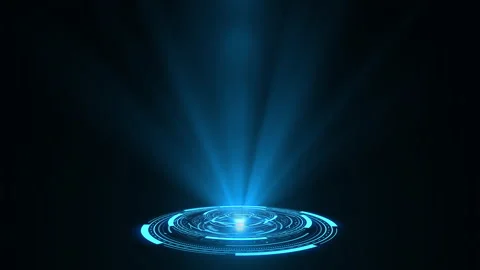 HUD circle interfaces. Hi tech futuristi... | Stock Video | Pond5