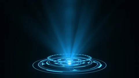 HUD circle interfaces. Hi tech futuristi... | Stock Video | Pond5