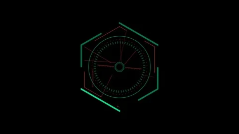 HUD circle interfaces. Hi tech futuristi... | Stock Video | Pond5