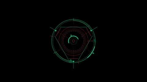 HUD circle interfaces. Hi tech futuristi... | Stock Video | Pond5