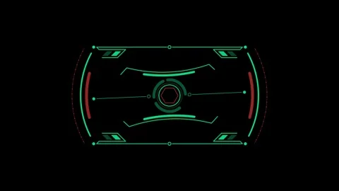 HUD circle interfaces. Hi tech futuristi... | Stock Video | Pond5