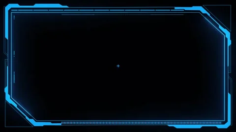 HUD display screen frames, info boxes an... | Stock Video | Pond5