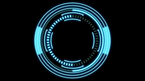 HUD element - futuristic loading pending... | Stock Video | Pond5