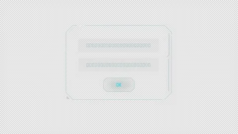 HUD element password entry - animation o... | Stock Video | Pond5