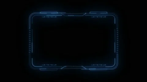 Hud Frame Digital Technology Plexus Line... | Stock Video | Pond5