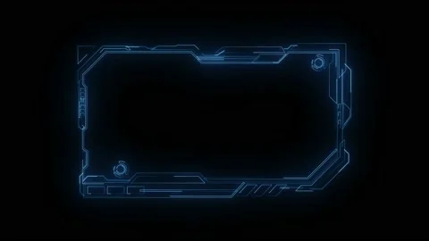 Hud Frame Digital Technology Plexus Line... | Stock Video | Pond5