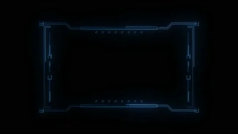 Hud Frame Digital Technology Plexus Line... | Stock Video | Pond5