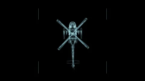 HUD The futuristic 3D sci-fi military He... | Stock Video | Pond5