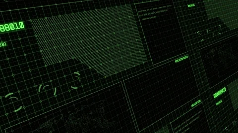 HUD Futuristic 4K UI Interface. Monochro... | Stock Video | Pond5