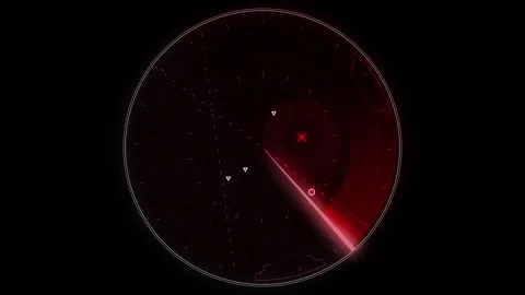 Hud Hui High Tech Red Sonar Radar In Act... | Stock Video | Pond5