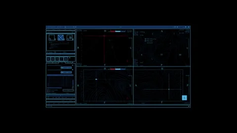 Hud interface display showing futuristic... | Stock Video | Pond5