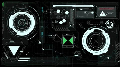 Hud interface panel with infographic dat... | Stock Video | Pond5