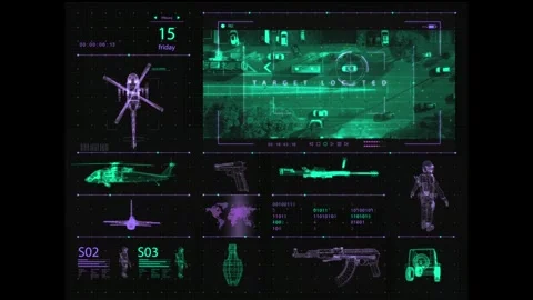 Military Control Panel Stock Footage ~ Royalty Free Stock Videos | Pond5
