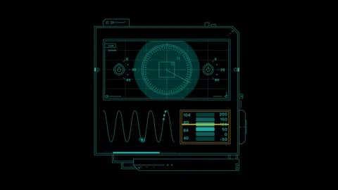 HUD screen pack. 4K UI User Interface wi... | Stock Video | Pond5