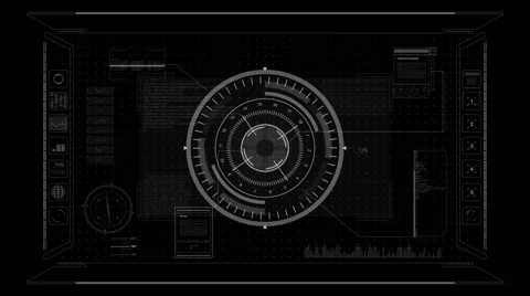 HUD TARGET with ALPHA mask. | Stock Video | Pond5