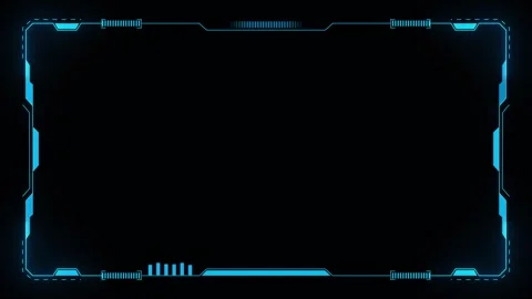 HUD template. Frame HUD element. Futuris... | Stock Video | Pond5