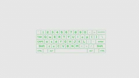 hud ui computer Keyboard neon loop Anima... | Stock Video | Pond5