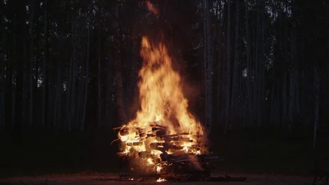 Huge Bonfire Stock Video Footage | Royalty Free Huge Bonfire Videos | Pond5